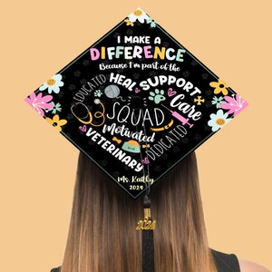 Personalized Vet Assistant Grad Cap Topper, Custom Cap Decoration Gift ...