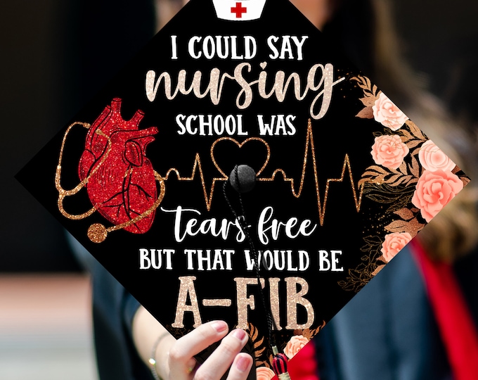 Nurse Graduation Cap, Nursing Grad Cap, Custom Nurse Topper ...