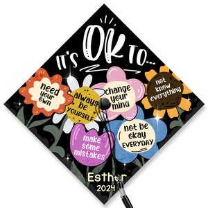 Personalized Grad Cap Topper for Special Education, It's Okay to Not Be ...
