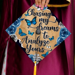 BSN Psychology Graduation Cap Topper, Personalized Psychology Cap ...