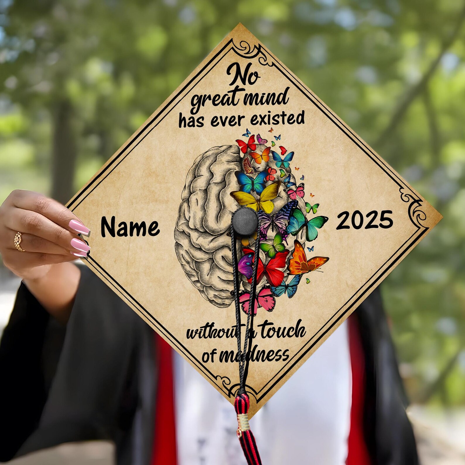 Personalized Psychology Graduation Cap Topper, Customized Psychology ...