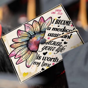 Personalized Medical Assistant Graduation Cap Topper, Custom RN Cap ...