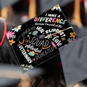 Personalized Vet Assistant Grad Cap Topper, Custom Cap Decoration Gift ...