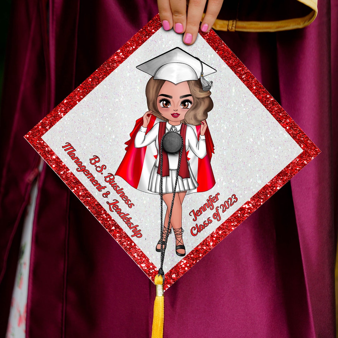 Custom Country Flag Graduation Cap Topper, Personalized Any Flag Grad ...