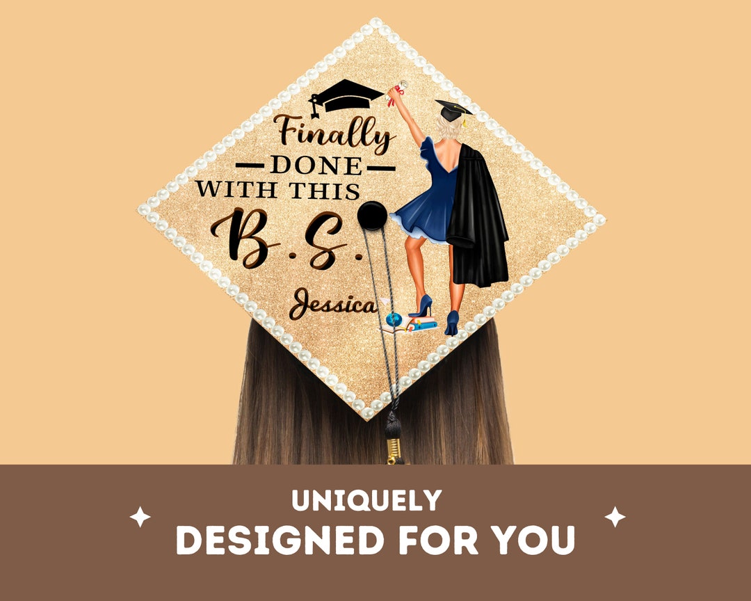 Custom Graduation Cap Topper, Personalized With Your Idea, Unique and ...