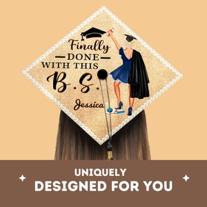 Custom Graduation Cap Topper, Personalized With Your Idea, Unique and ...