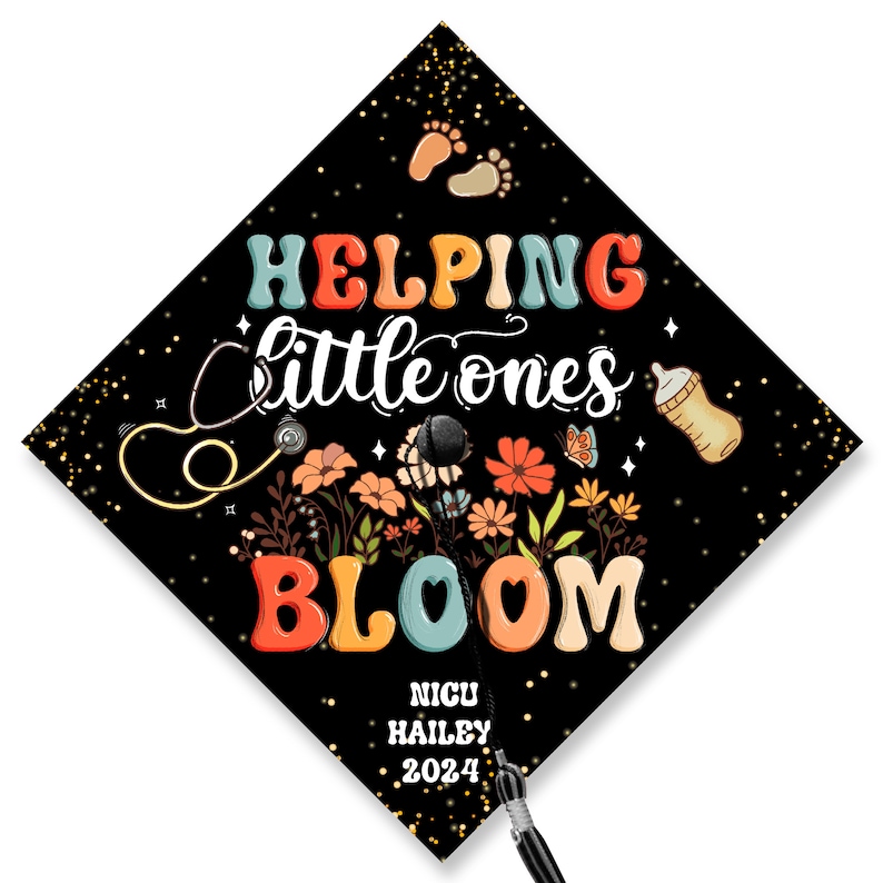 Custom NICU Nurse Graduation Cap Topper, NICU Cap Decoration to Honor ...