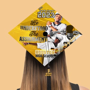 Custom Senior Graduation Cap Topper for Man, High School Boy Grad Cap ...