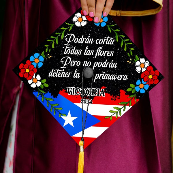 Puerto Rico Graduation Cap - Etsy