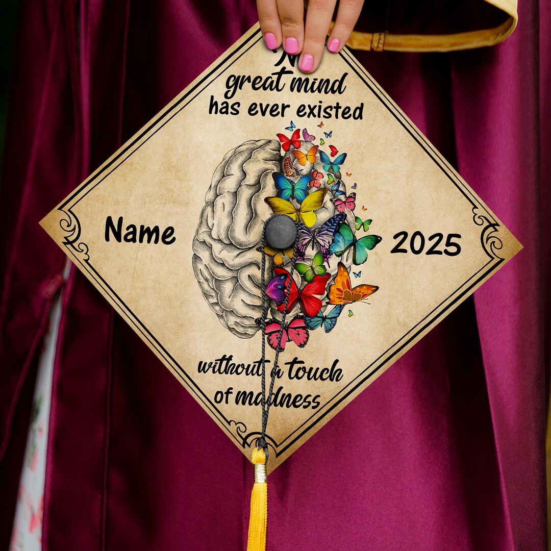 Personalized Psychology Graduation Cap Topper, Customized Psychology ...