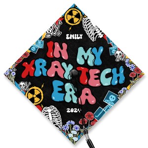 In My Xray Tech Era Graduation Cap, Radiologic Technologist Grad Cap ...