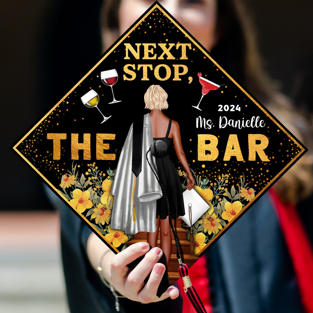 Personalized Lawyer Attorney Graduation Cap Topper, Next Stop the Bar ...