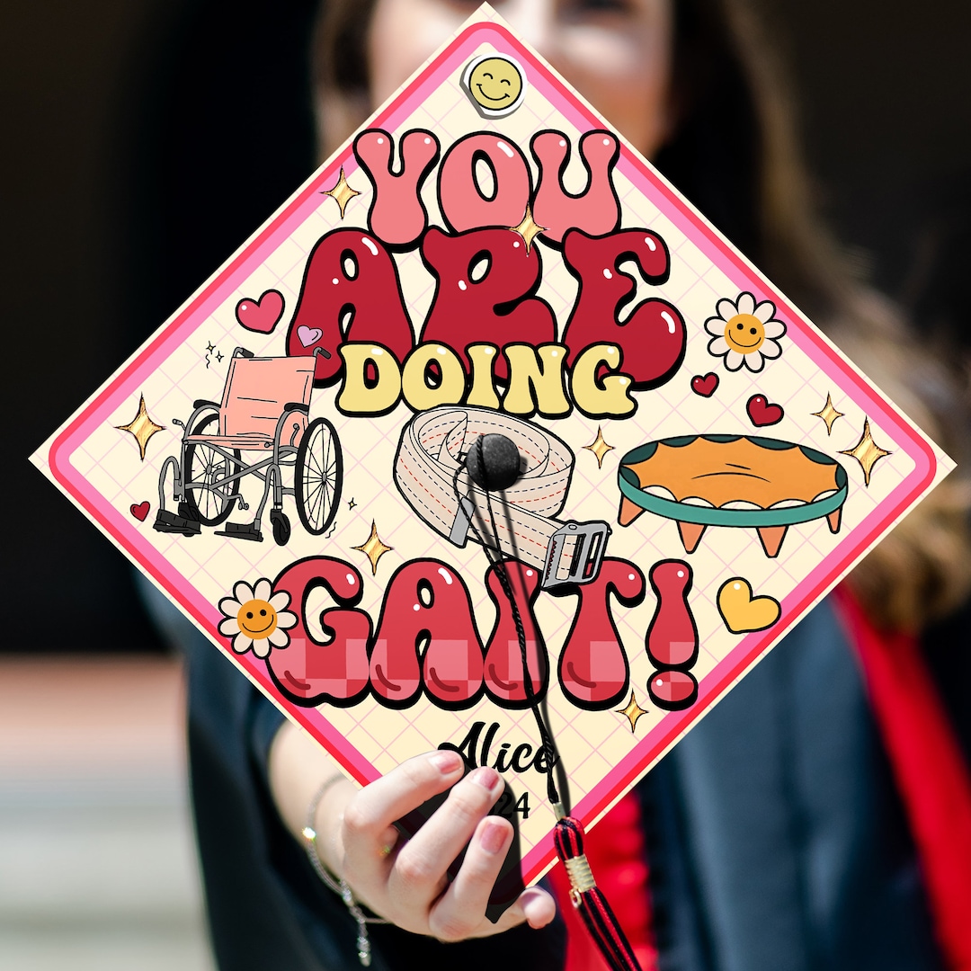 Physical Therapist Graduation Cap Topper, Personalized PT Grad Cap ...