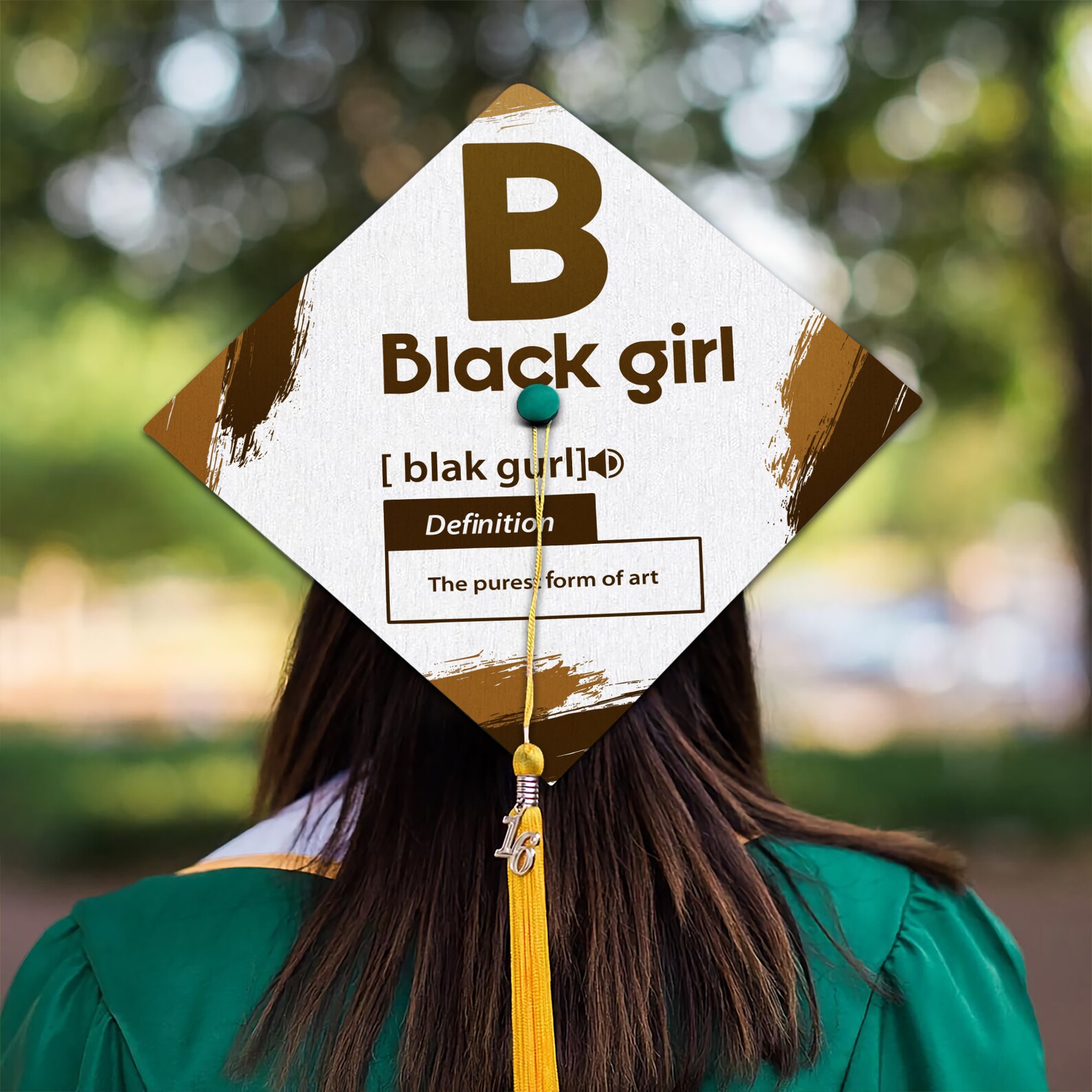 Black Girl Definition Graduation Cap Topper African American - Etsy