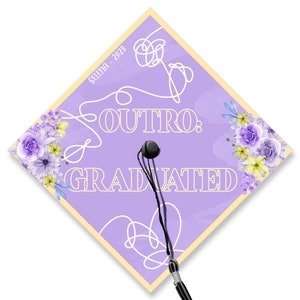 Outro Map of the Souls Graduated Graduation Cap Topper, Kpop Grad Cap ...