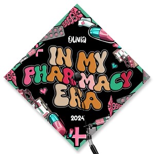 In My Pharmacy Era Graduation Cap Topper, Customized Pharmacy Cap ...