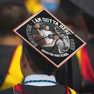 Custom Basketball Senior Graduation Cap Topper, High School Grad Cap ...