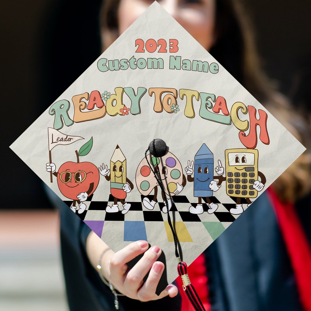 Ready to Teach Personalized Cap Decoration for Graduation, Custom ...