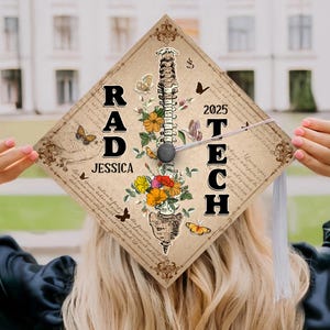 Radiology Technologist Graduation Cap Topper, Personalized Rad Tech ...
