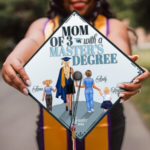 Custom Mommy Did It Graduation Cap Topper, Personalized Mom and Child ...