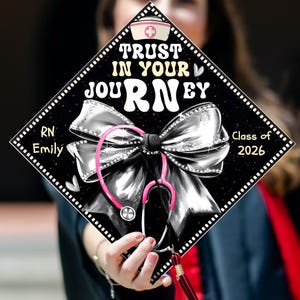 Personalized RN Graduation Cap Topper, Custom Nurse Hat Decoration - Etsy