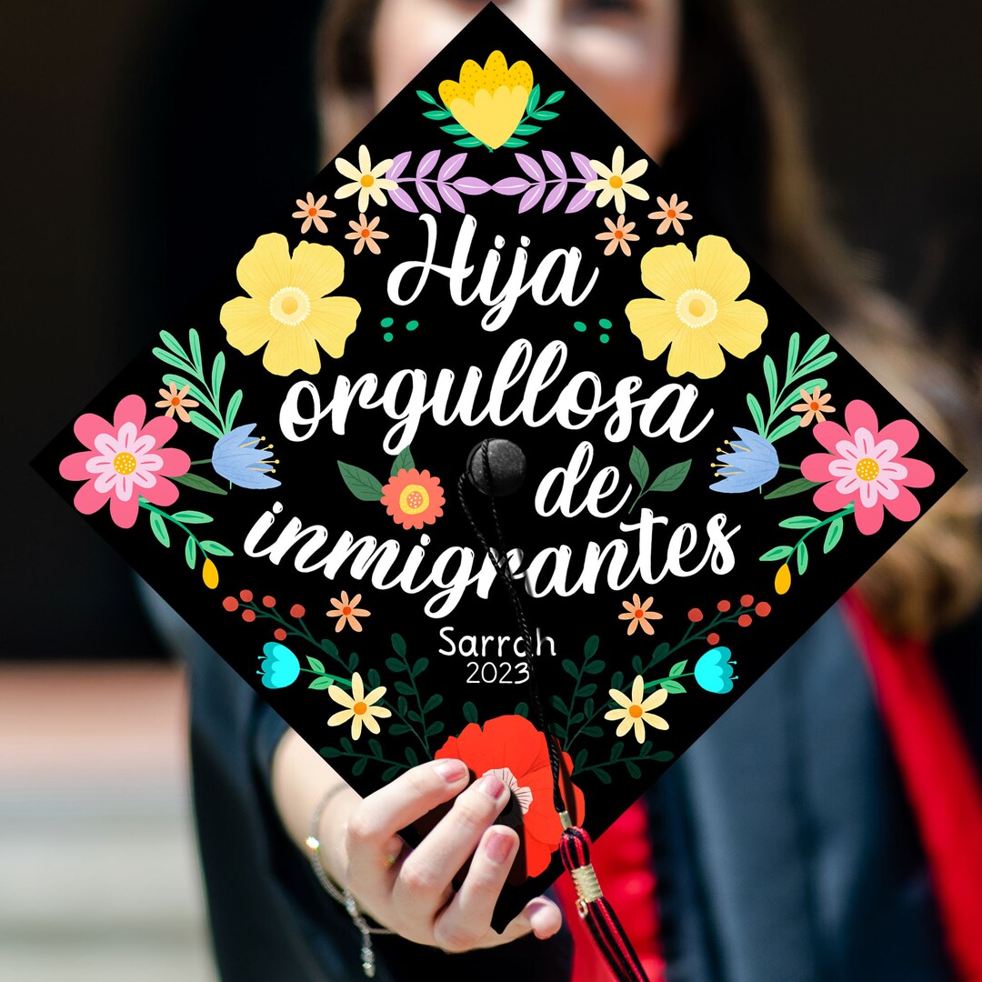 Personalized Mexican Graduation Cap Topper, Latina Grad Cap Topper ...