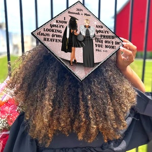 Custom Memorial Graduation Cap Topper, This is for You Mom Graduation ...