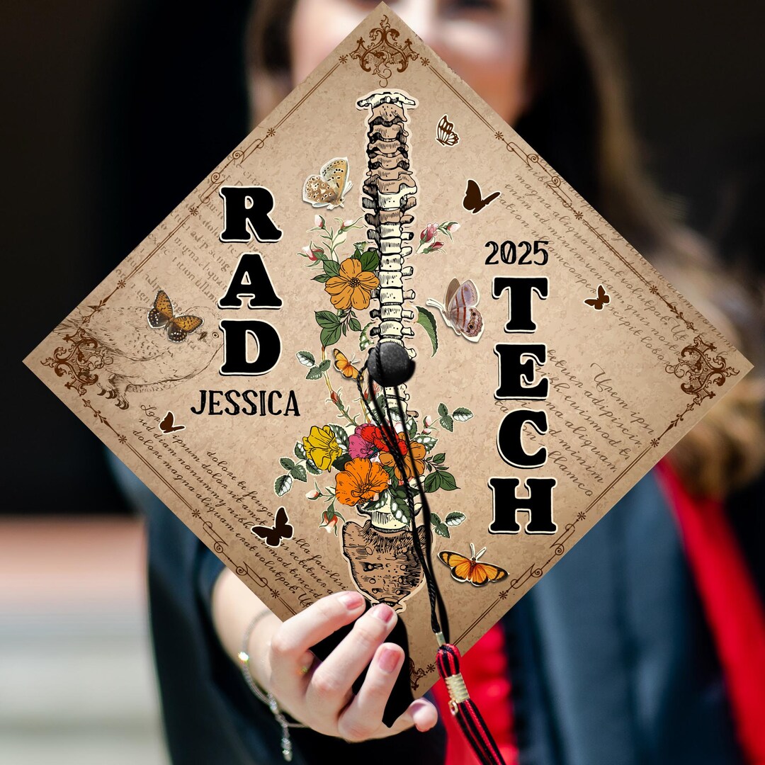 Radiology Technologist Graduation Cap Topper, Personalized Rad Tech ...