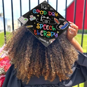 It's A Good Day for Speech Therapy Printed Graduation Cap Topper ...