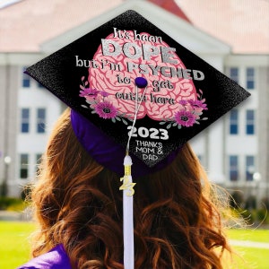 It's Been Dope but I'm Psyched Printed Graduation Cap Topper ...