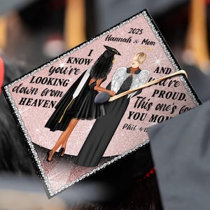 Custom Memorial Graduation Cap Topper, This is for You Mom Graduation ...