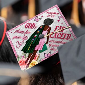 Custom God Bible Verse Graduation Cap Topper, Personalized Christian ...