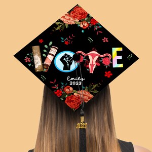 Personalized Feminist Graduation Cap, Custom Feminism Grad Cap Topper ...