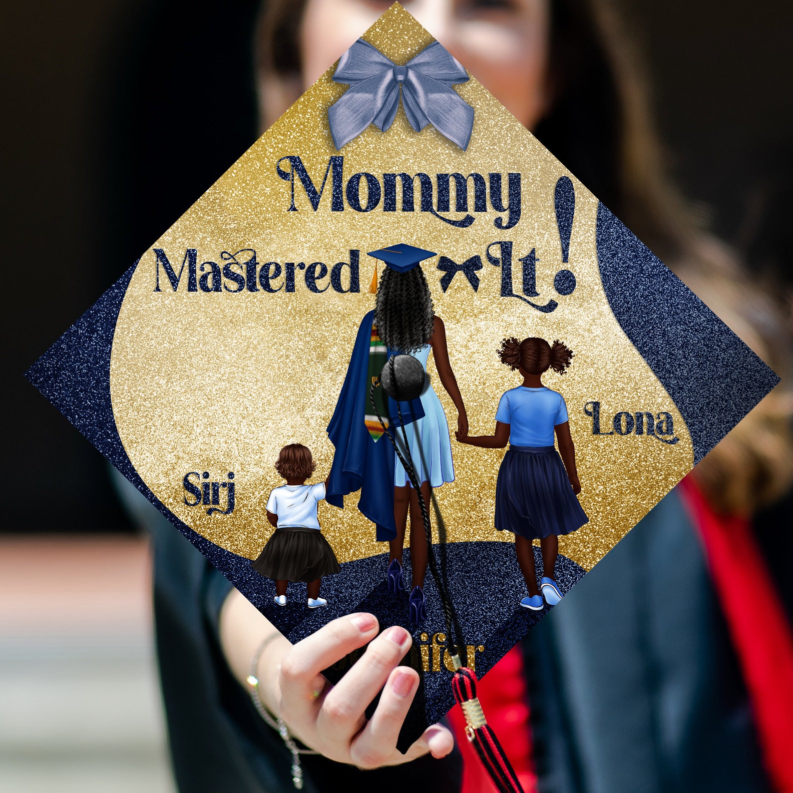 Custom Mommy Mastered It Graduation Cap Topper, Personalized Cap ...