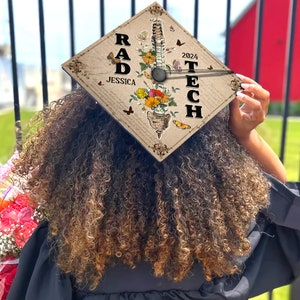 Radiology Technologist Graduation Cap Topper, Personalized Rad Tech ...