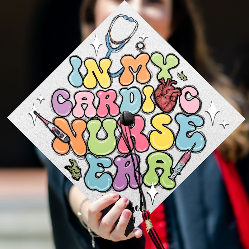 Cardiac Nurse Grad Caps - Etsy
