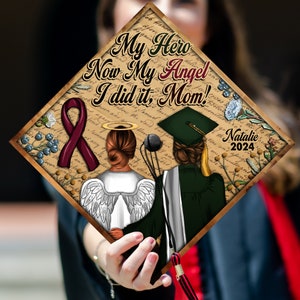 Custom Memorial Cap Decoration, Personalized Memories Graduation Cap ...