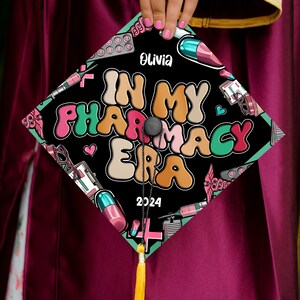 In My Pharmacy Era Graduation Cap Topper, Customized Pharmacy Cap ...
