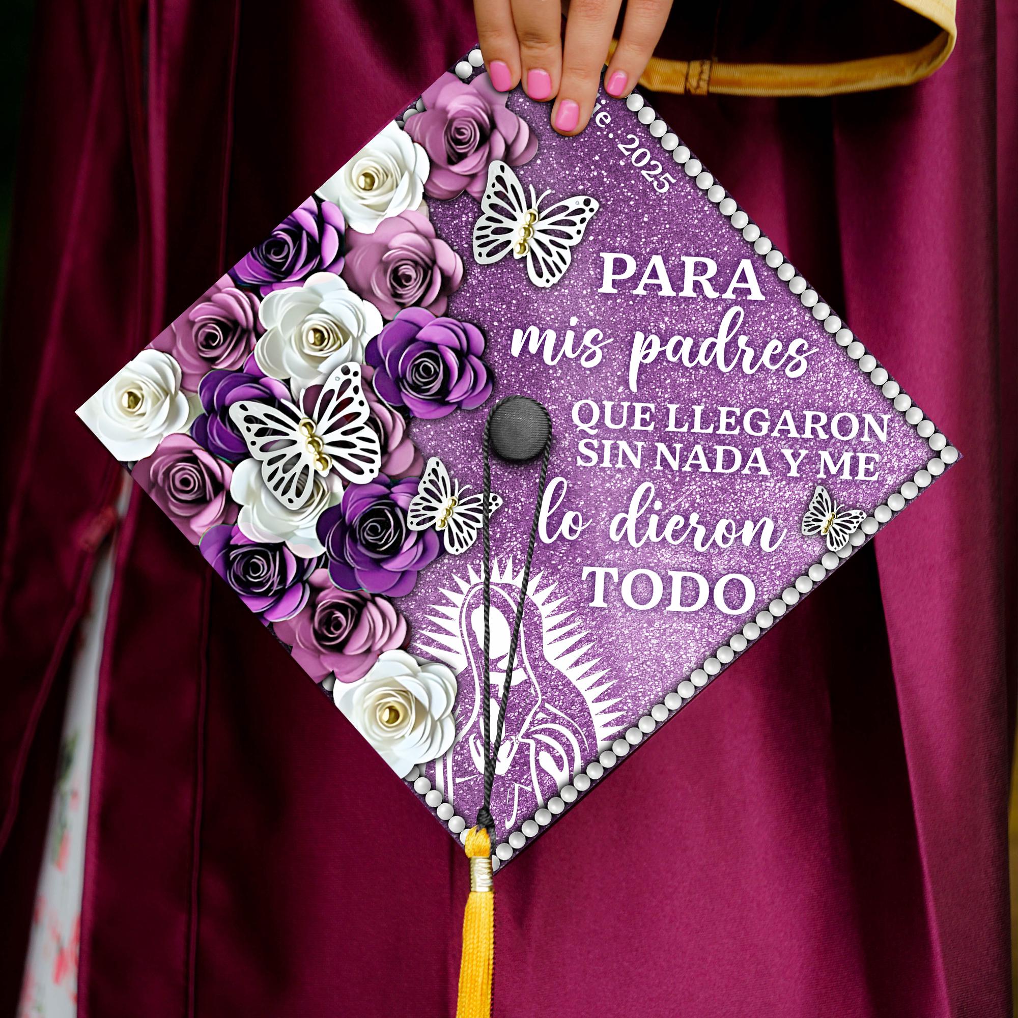 Custom Mexican Graduation Cap Topper, Virgencita, Spanish Decoration - Etsy