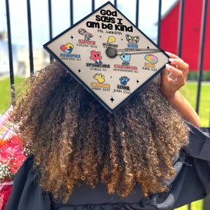 Personalized God Says I Am Autism Graduation Cap Topper, Cute Future ...