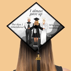 Custom Memorial Cap Decoration, Personalized Memories Graduation Cap ...
