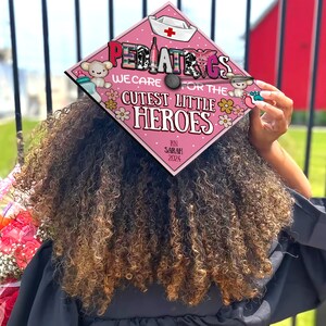 Personalized Pediatrics Nurse Graduation Cap, Customized Peds Nurse ...