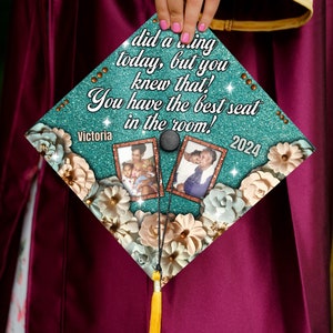 Custom Photo Memorial Cap Decoration, You Have the Best Seat in the ...