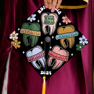 Registered Dental Hygienist Graduation Cap, Personalized RDH Grad Cap ...