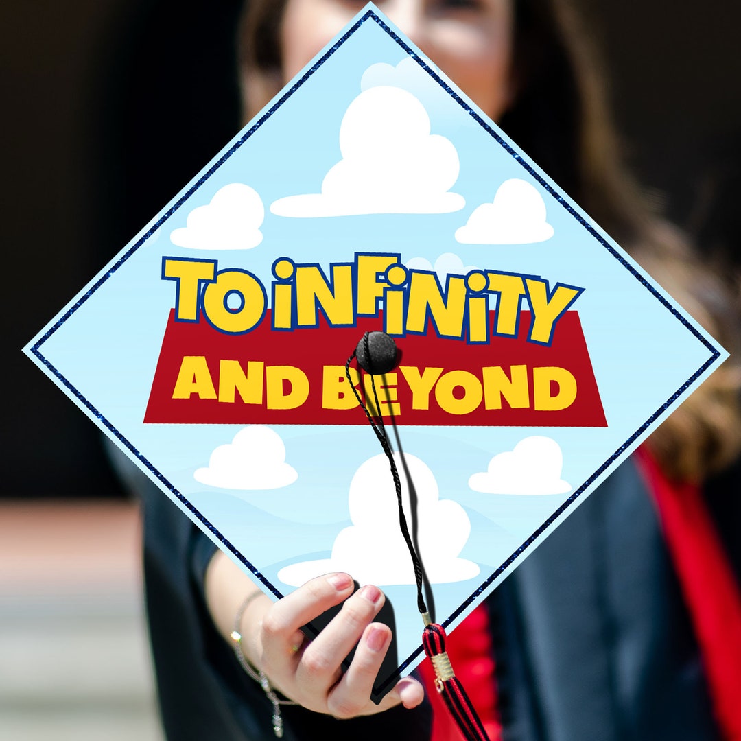 Printed Toy Story Inspired Graduation Cap Topper, Personalized Grad Cap ...