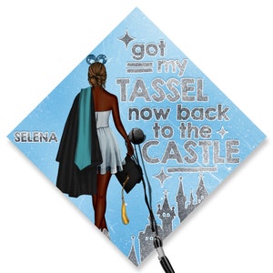 Custom Graduation Cap Topper, Disney Grad Cap Idea, Personalized Cap ...