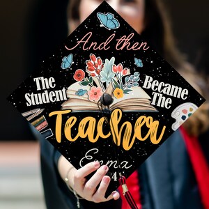 Personalized Teacher Graduation Cap Topper, Custom Grad Cap Decoration ...