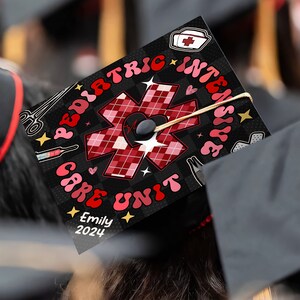 Pediatric Intensive Care Unit Grad Cap, Customized Picu Nurse ...
