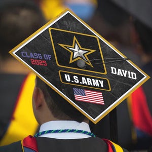 Personalized Military Graduation Cap Topper, Custom Army Graduation ...