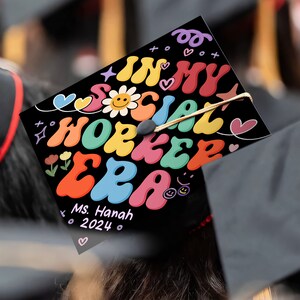 In My Social Worker Era Graduation Cap Topper, Custom Grad Cap ...